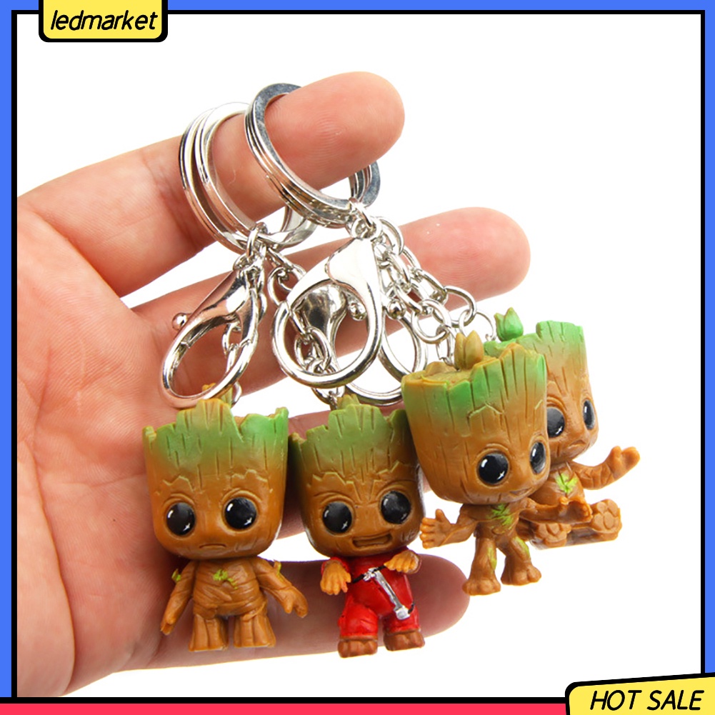 [Ledmarket] พวงกุญแจ จี้รูป Guardians of Galaxy Tree Man Groot สําหรับ ...