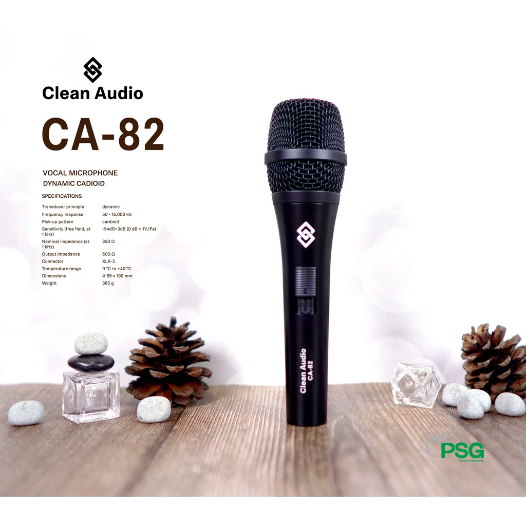 CLEAN AUDIO : CA-82 BLACK Dynamic Microphone | Shopee Thailand