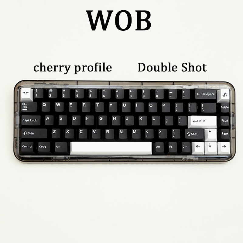 【173keys】WOB keycaps Double shot Cherry profile PBT material mechanical ...