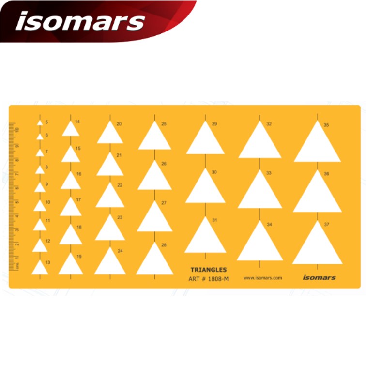 แผ่นเพลทพลาสติก ตรา isomars ขนาด 24x12 ซม.สำหรับงานออกแบบ ไม้บรรทัดเพลท แผ่นเพลทวงกลม สามเหลี่ยม ...