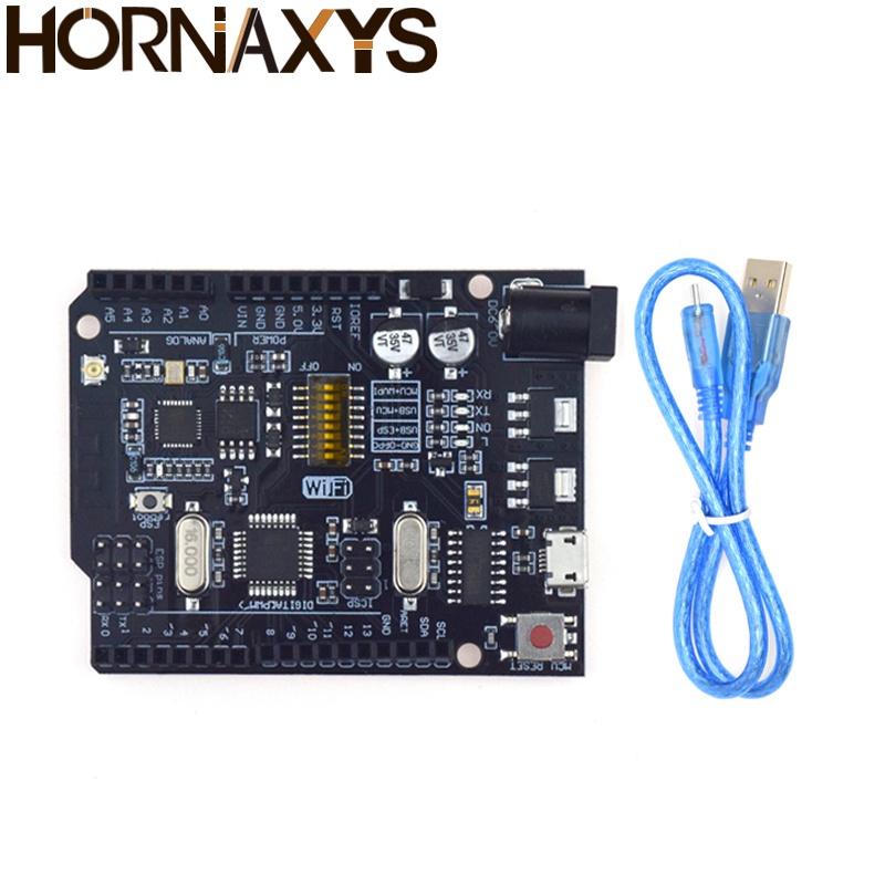 Uno R3 Wifi Atmega328p Esp8266 32mb Memory Usb Ttl Ch340g For Arduino Uno Nodemcu Wemos