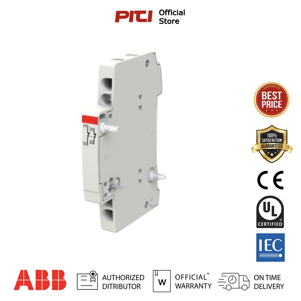 ABB S2C-H02L Auxiliary contact 2NC left side อุปกรณ์เสริมสำหรับเซอร์กิตเบรกเกอร์ ...