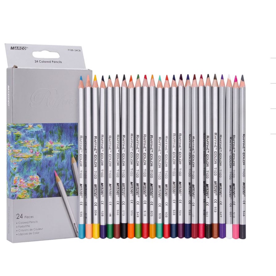 Raffine PREMIUM DRY 24-COLOR PENCIL SET (กล่องจ่าย) | Shopee Thailand