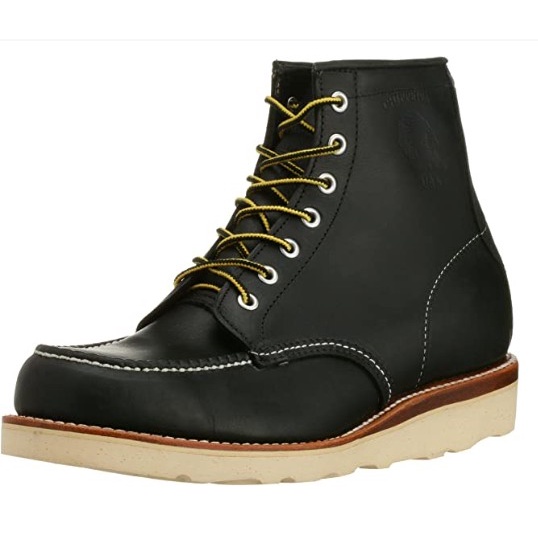 NEW w BOX | CHIPPEWA 7EE BLACK 6" MOC TOE VIBRAM SOLE BOOTS MADE IN USA ...