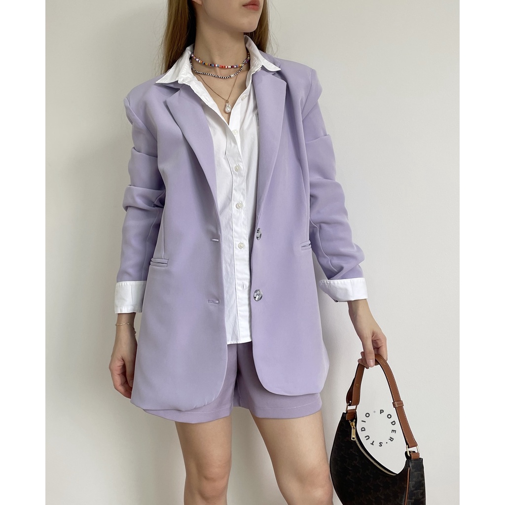 [พร้อมส่ง] PODER.Studio - Bloom Blazer เสื้อสูทแขนยาว 7 สี ทำงาน ไปเที่ยว ใส่ได้หมด | Shopee ...