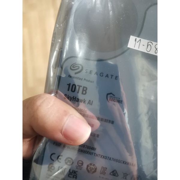 10 TB HDD (ฮาร์ดดิสก์) SEAGATE SKYHAWK AI SATA3 (ของใหม่) | Shopee Thailand