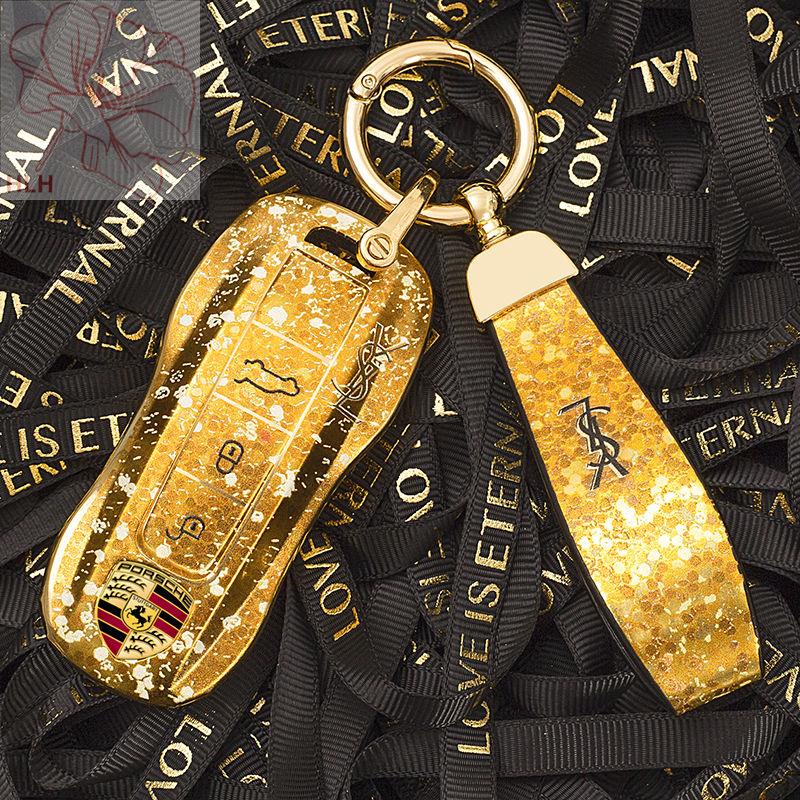 เหมาะสำหรับ Porsche key shell Cayenne macan Panamera key case 718 ...