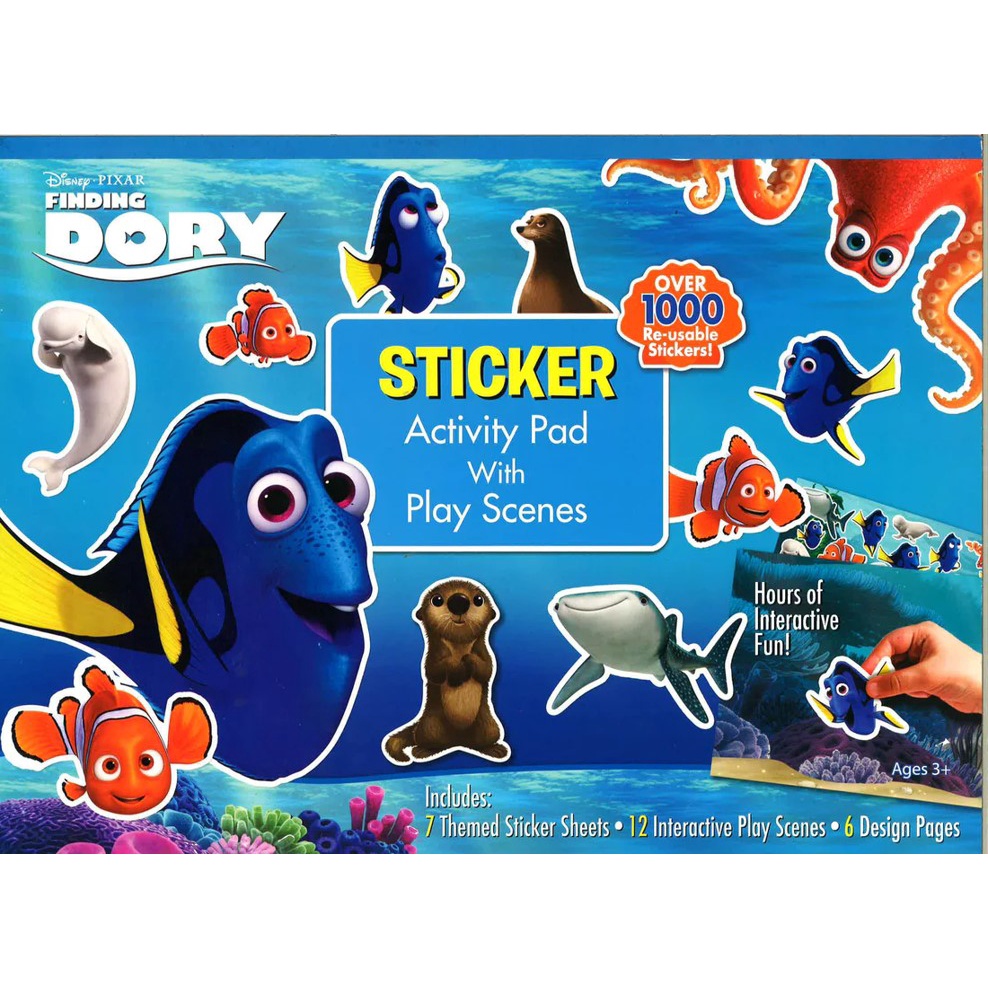 Finding Dory Sticker Activity Pad With Play Scenes หนังสือกิจกกรรมเด็ก ...