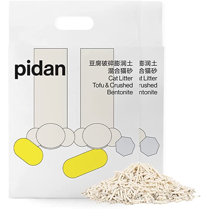 PIDAN Composite Cat Litter 6L (Original TOFU + Crushed BENTONITE) ทรายเต้าหู้ผสมทรายภูเขาไฟ ...