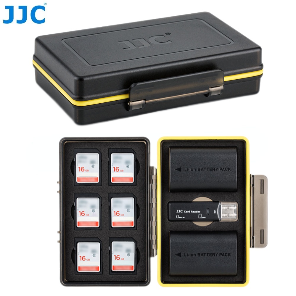 JJC 3-in-1 แบตเตอรี่กล้อง USB 3.0 เครื่องอ่านการ์ด SD ช่องเสียบการ์ดสำหรับ Canon LP-E6 LP-E6N LP ...