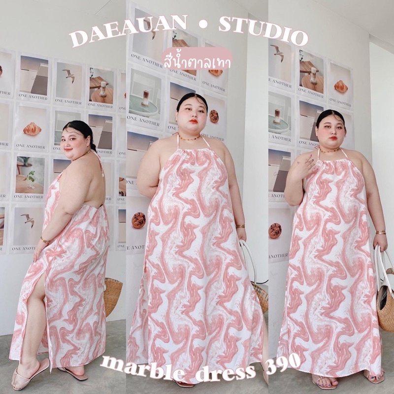 MARBLE DRESS PLUSSIZE | Shopee Thailand