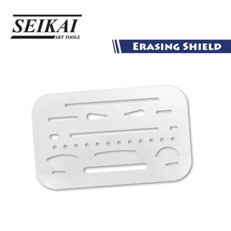 Seikai แผ่นกั้นลบ Erasing Shield สำหรับงานเขียนแบบ ขนาด 6x9.4 cm. | Shopee Thailand
