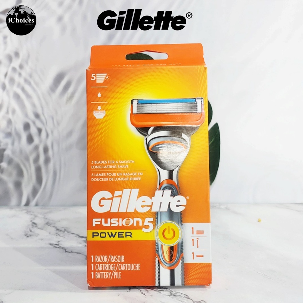 [Gillette] Fusion5 Power Razors for Men 1 Razor 1 Blade Refill 1 ...