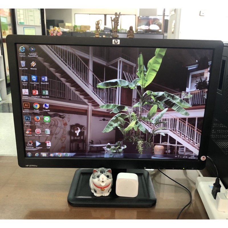 จอ LCD HP ขนาด 19 นิ้ว รุ่น HP LE1901w ปรับก้ม-เงยได้ จอคอมพิวเตอร์มือ ...
