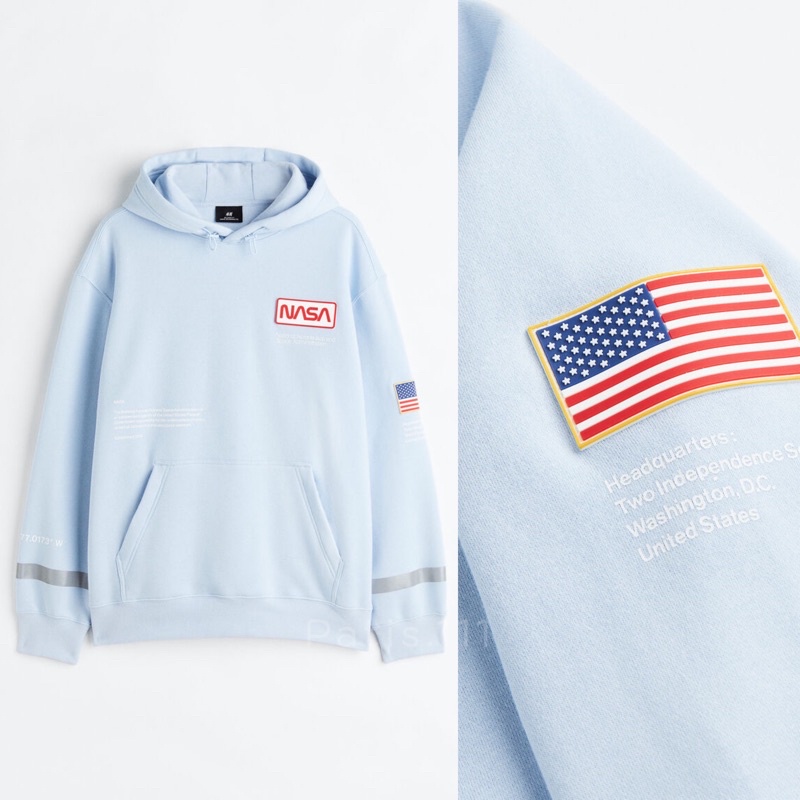 เสื้อ Hoodie nasa (H&M💯) | HDM | Shopee Thailand