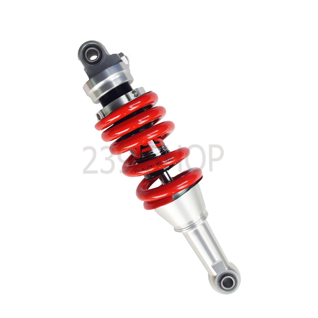 โช็คหลัง YSS แท้ SONIC DASH สปริงแดง CNC ME302-255T-04-85 ยาว 255 ม.ม แด็ช โซนิค โช๊คหลังแต่ง ...