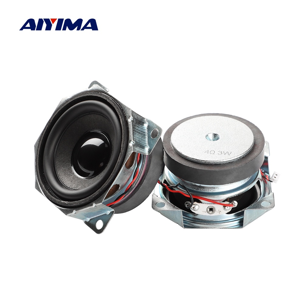 AIYIMA 2Pcs MIni Full Range Speaker DIY Audio Portable Bluetooth Speaker 4 Ohm 3W Home Theater ...