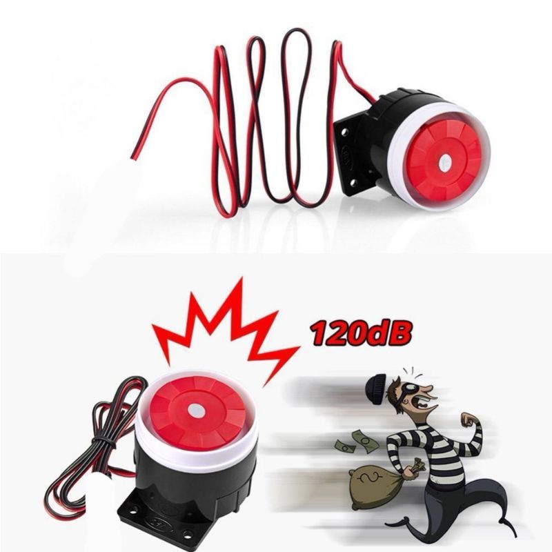 12v Buzzer Alarm บัตเซอร์ สัญญาณกันขโมย Piezoelectric Sir | Shopee Thailand