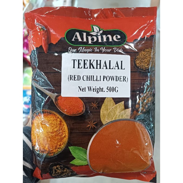 TEEKHALAL Red Chilli Powder Net Weight 500g. ทีกาลาส พริกแดงป่น ...