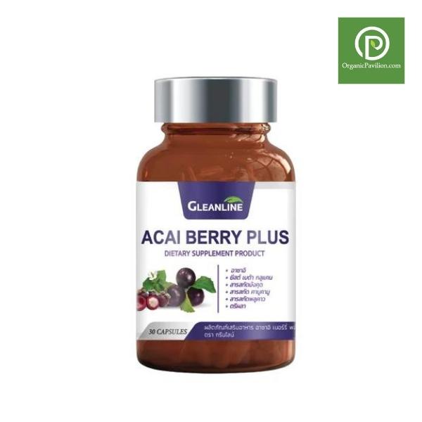 GLEANLINE Acai Berry Plus 500 mg(Dietary Supplement Product) อาซาอิ ...