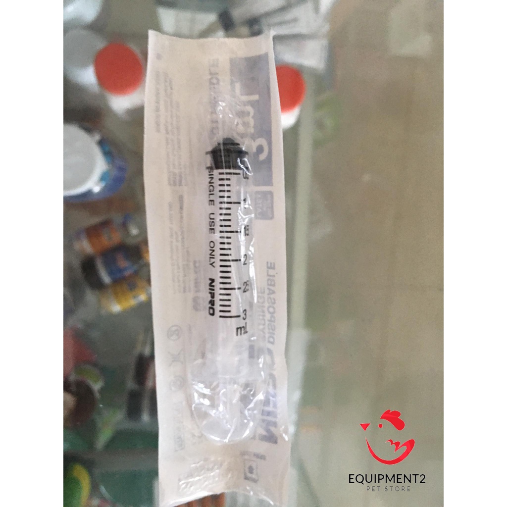 Syringe Nipro ขนาด 3ml ไซริ้ง /ให้อาหาร ไซริงค์ Syringe | Shopee Thailand