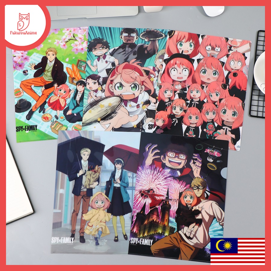 Spy x Family A4 L SHAPE FOLDER / FILE / FILE -TRANSPARENT ไตว์เบอร์รี ...