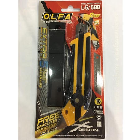 (KTS)คัตเตอร์ OLFA รุ่น L-5 / 5BB ใบมีดดำ ของแท้ Made in Japan!!!!! | Shopee Thailand