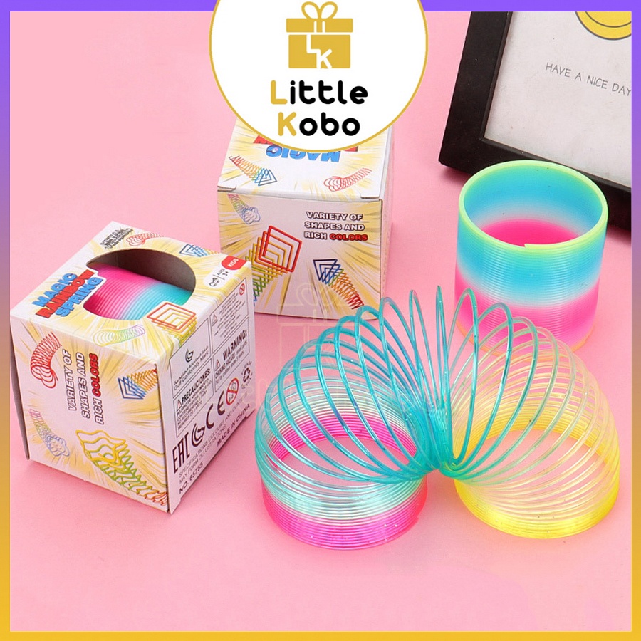 XO Slinky Spiral Magic Rainbow Spring Toy Stress Relief Game ...