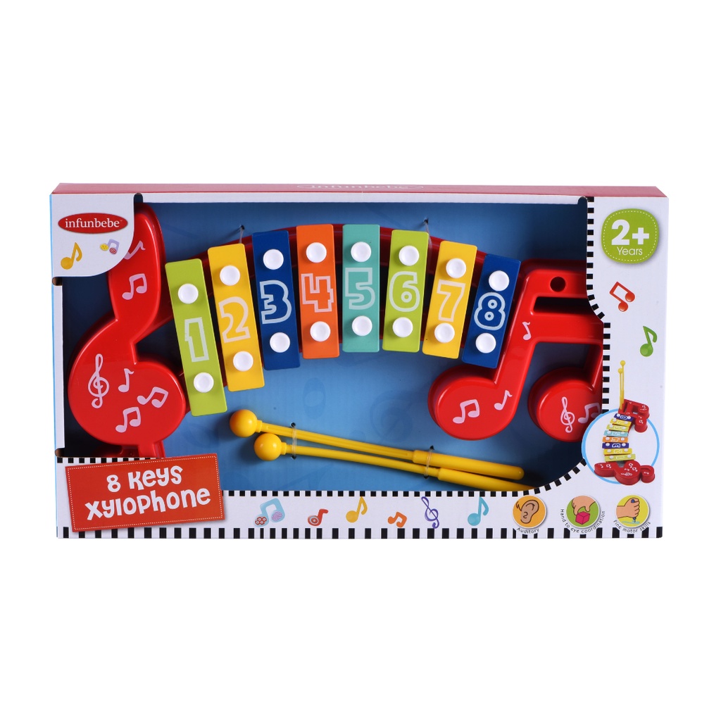 Wel-B x Infunbebe 8 Keys Xylophone (red) (ไซโลโฟนของเล่นเด็ก) - ของเล่น ...