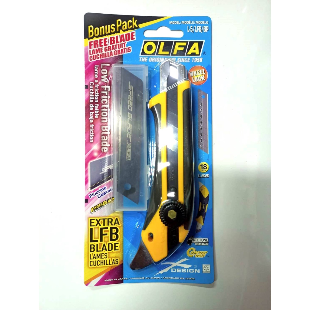 (KTS)คัตเตอร์ OLFA รุ่น L5/LFB/BP ใบมีดดำ ของแท้ Made in Japan!!!!! | Shopee Thailand