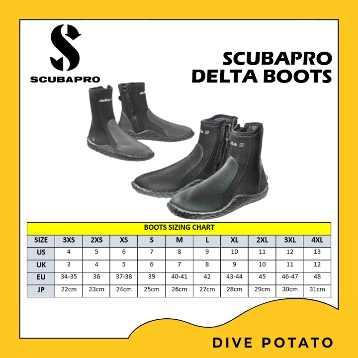 Scubapro Delta Boots 5 mm รองเท้าบูสสำหรับดำน้ำจากแบรนด์ Scubapro ...