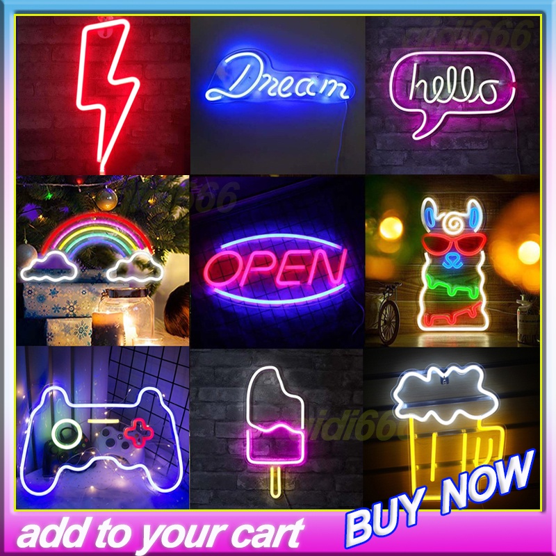 Neon Signs for Wall Decor Decorative LED Neon Lights for Party Supplies ...
