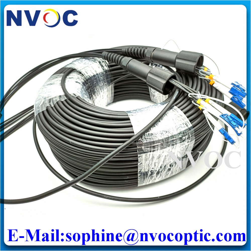 500mtr 4Cores TPU Outdoor LC-LC Fiber Optic Patch Cord,Singlemode 4C ...