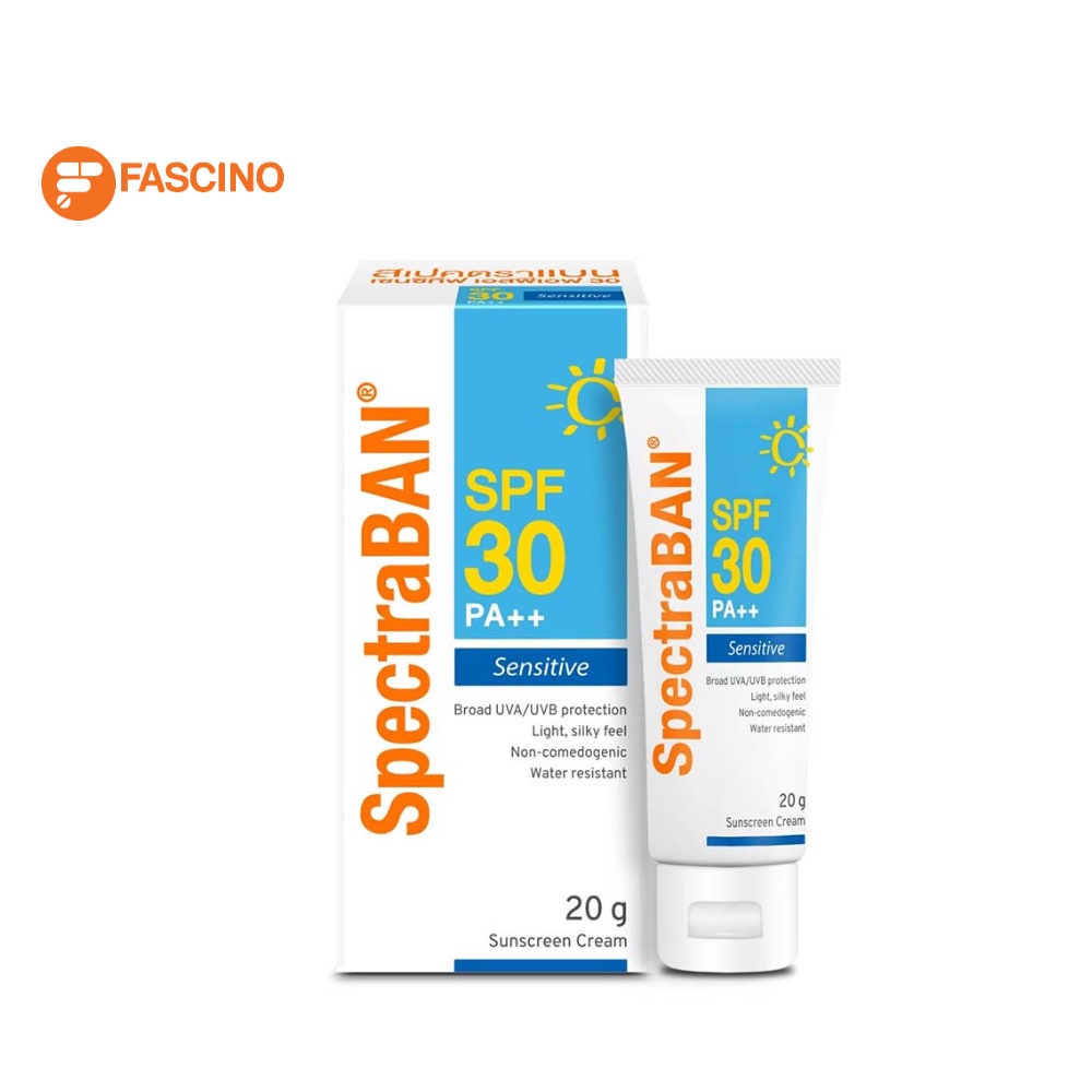 SpectraBAN Sunscreen Cream Sensitive SPF30/PA++ 20 กรัม สเปคตราแบน ...