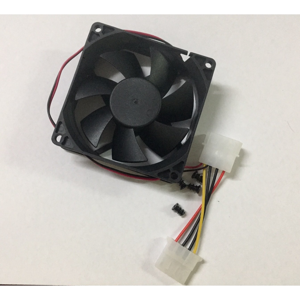 พัดลมคอมพิวเตอร์ พัดลมระบายความร้อน Fan Case 8 cm DC 12V สีดำ | Shopee ...