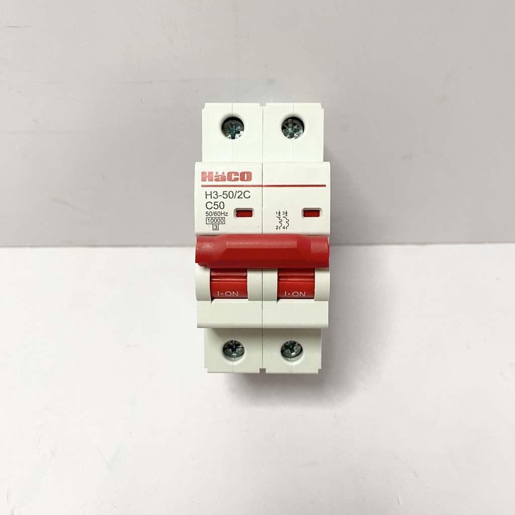 Haco ฮาโก้ เมนเบรกเกอร 40A 50A 63A MCB Miniature Circuit Breaker H3-40 ...