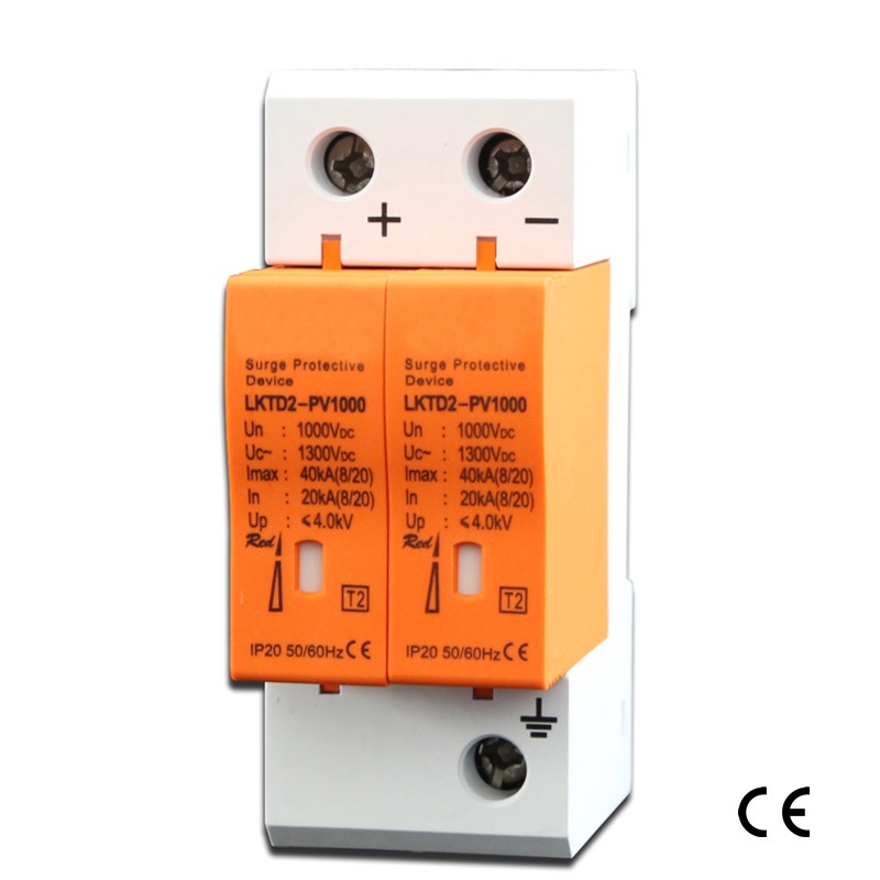 SPD Photovoltaic Surge Protector DC 1000V 500V 2P 20KA ~ 40ka High ...