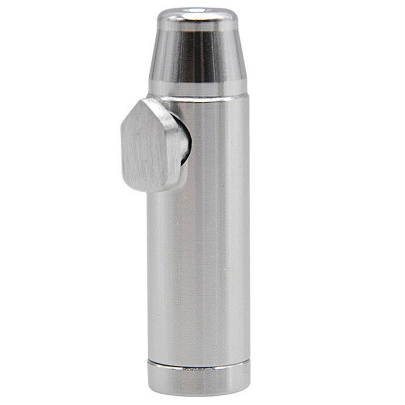 ทนทาน Metal Aluminium Nasal Bullet Snuff Dispenser Snorter Rocket Shape ...
