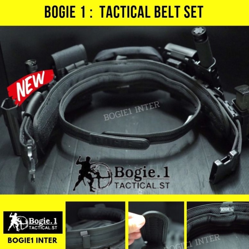 3 Tactical Belt Set แบรนด์ Bogie1 เข็มขัดสนาม เข็มขัดยุทธวิธีพร้อมรองนวม รุ่น 3 ชั้น | Shopee ...