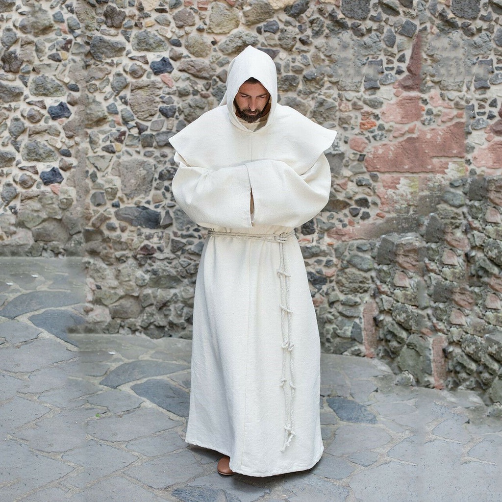 เสื้อคลุมคอสเพลย์ แม่มด พ่อมด Renaissance Priest Monk สําหรับผู้ชาย ...