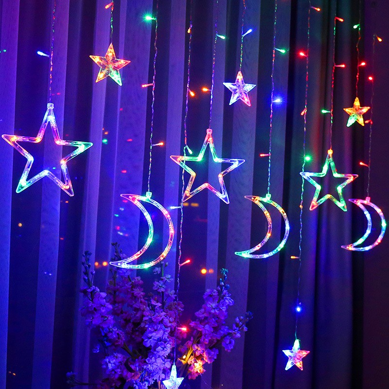 Led star lights solar curtain lights waterfall lights flashing lights ...