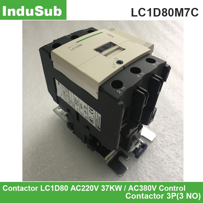 YY LC1D80M7C คอนแทค AC เดิม LC1D80 AC220V LC1-D80M7C โหลด 37KW / AC380V คอนแทคเตอร์ควบคุม 3P(3 ...