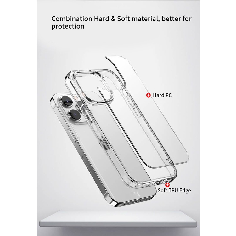 เคส Wroof Casing for iPhone 14 Series Urban Crystal-Crystal Clear ...