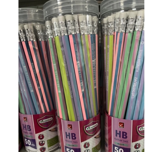 ดินสอไม้Master Art HB Ribbon 50ด้าม/กระปุก | Shopee Thailand