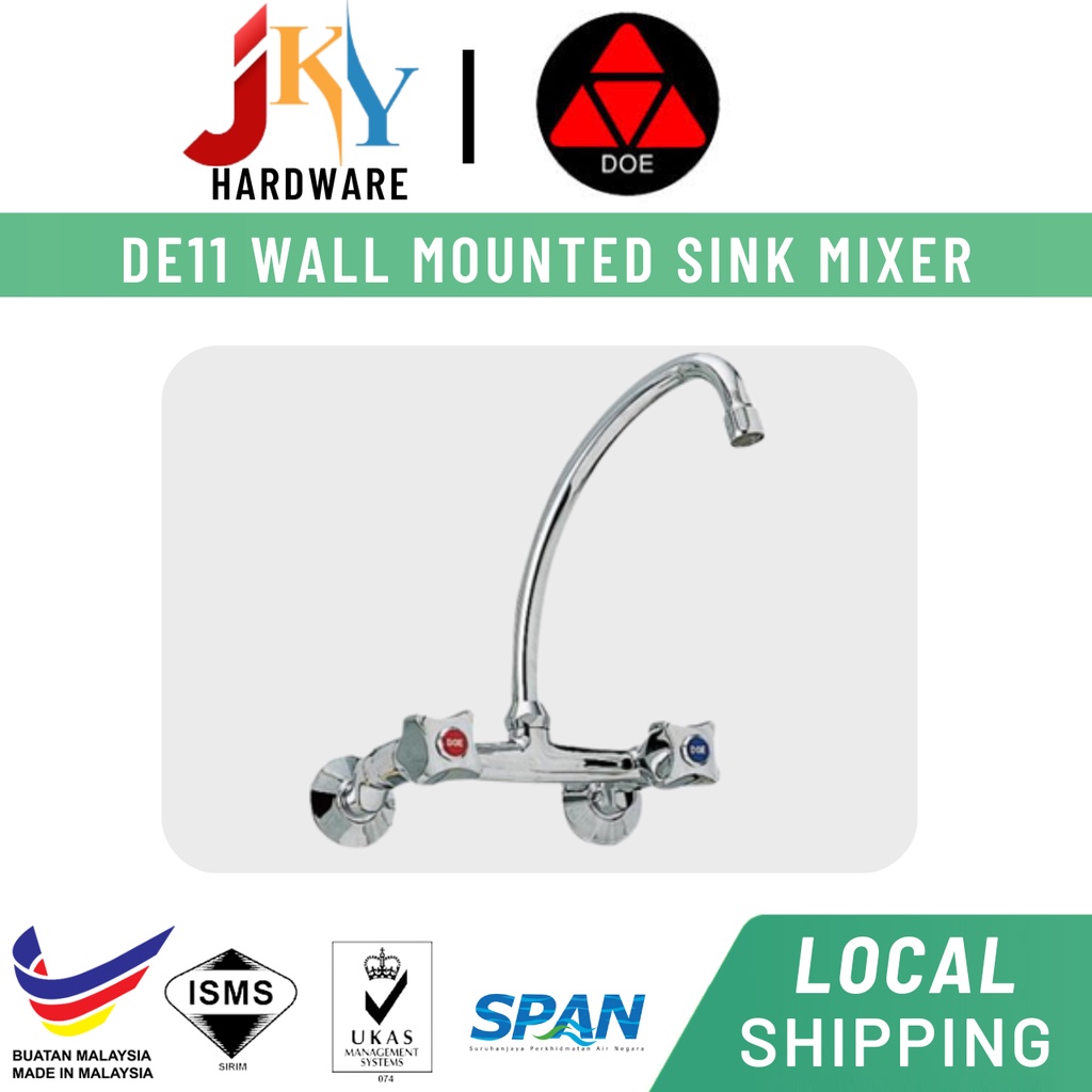 Doe DE11 สัมผัสติดผนังอ่างล้างจานผสมหมุน Spout Anti Splash Aerator ...