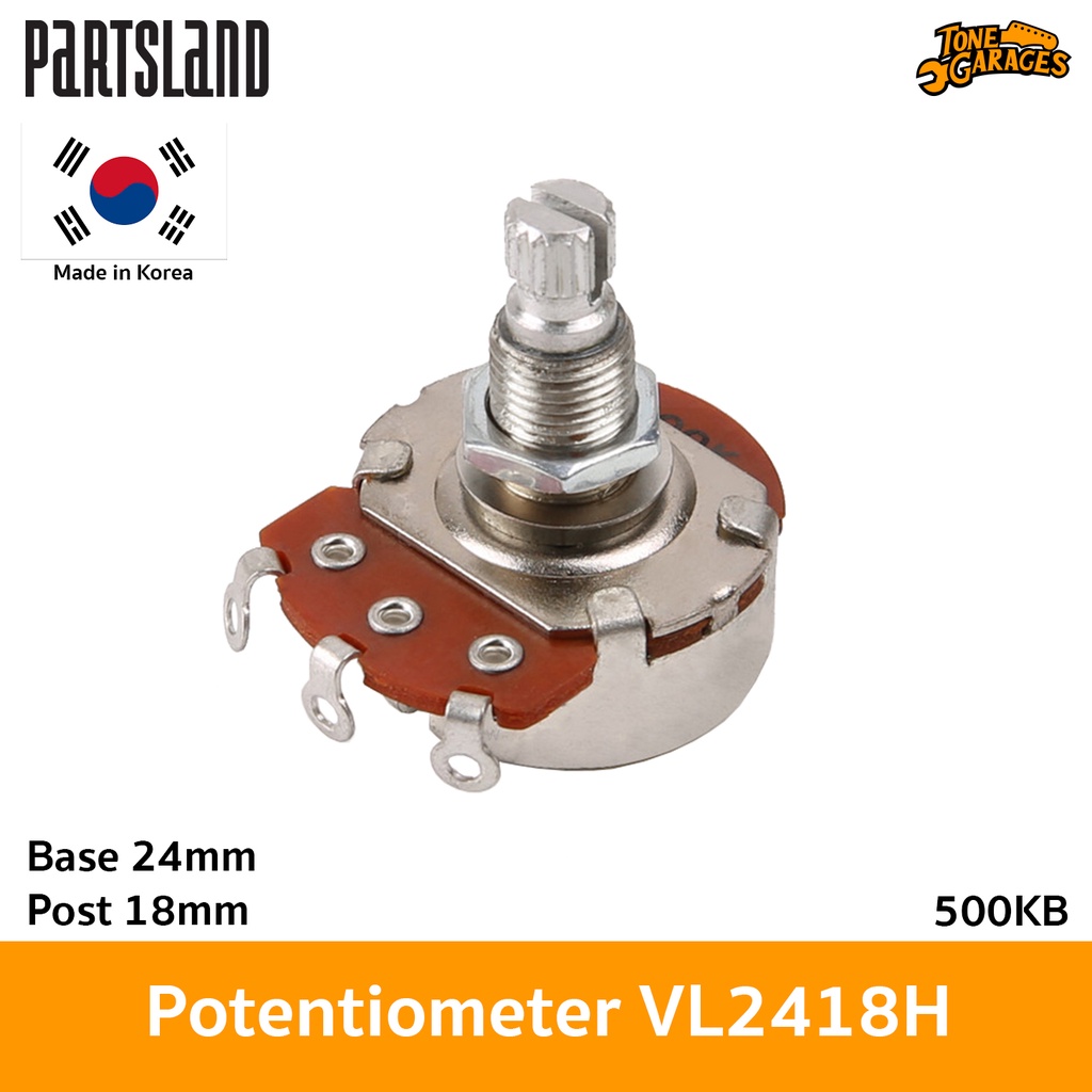 Partsland VL2418H ฐาน 24mm แกน 18mm Pot / Potentiometer พ็อตกีต้าร์ ...