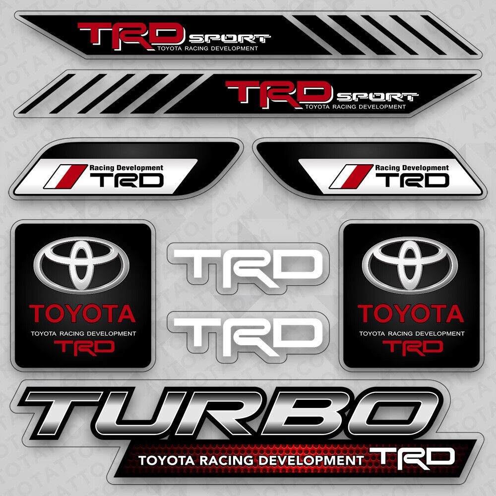 สติกเกอร์ไวนิล ลายโลโก้รถแข่ง Toyota TRD สําหรับตกแต่ง | Shopee Thailand