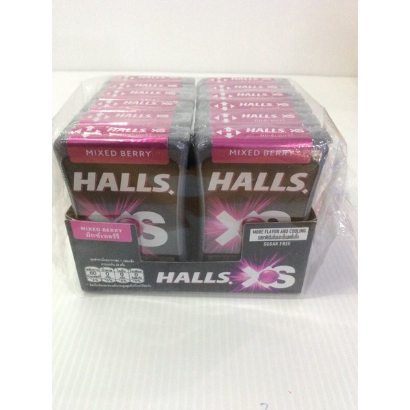HALLS. XS (ฮอลล์ เอ็กซ์เอส)1แพ็ค 12 กล่อง | Shopee Thailand