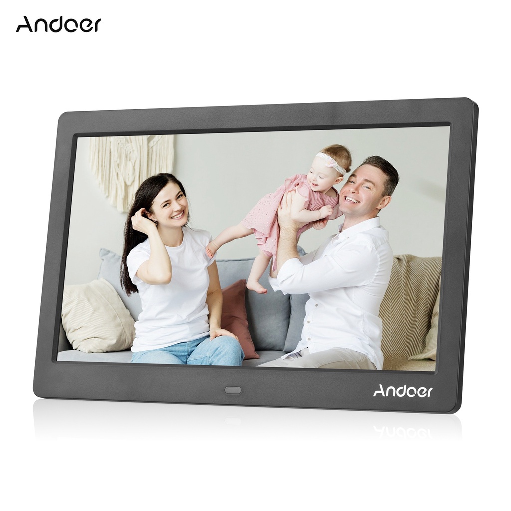 Andoer 10 Inch Wide LCD Screen Digital Photo Frame 1024 * 600 High ...