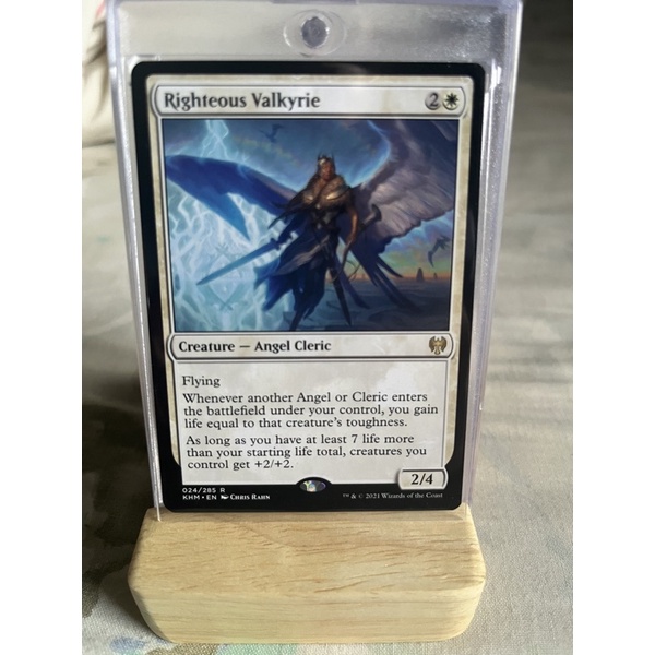 การ์ด MTG Righteous Valkyrie White EDH Magic the gathering รุ่น KHM | Shopee Thailand